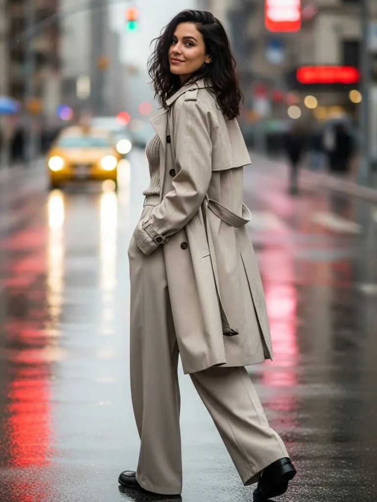 22 Chic Monochrome Rainy Day Outfits For Women Wanting Sleek Minimal Style